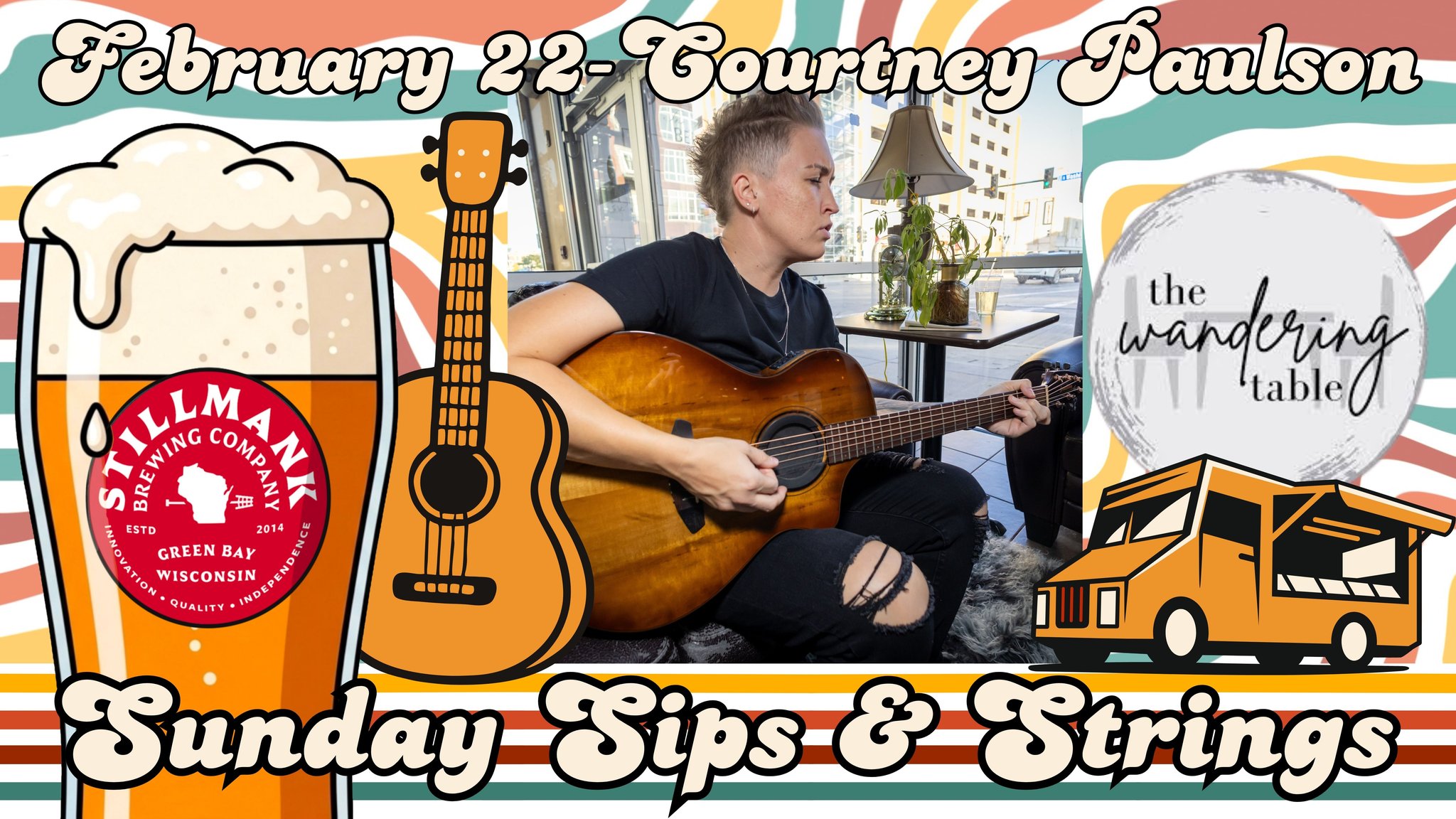 Sunday Sips & Strings: Courtney Paulson & the wandering table – Stillmank Brewing