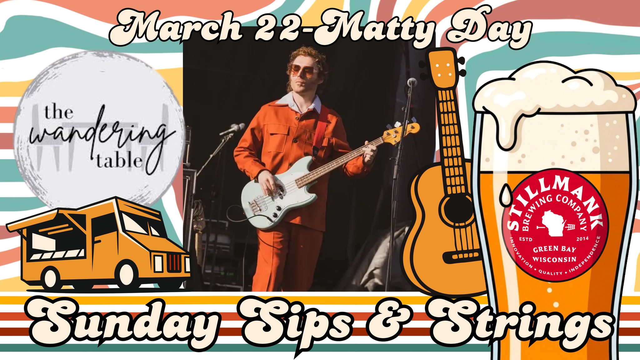 Sunday Sips & Strings: Matty Day & the wandering table – Stillmank Brewing